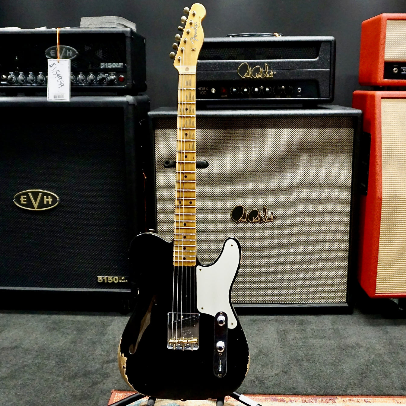 Fender Custom Shop Limited Edition Red Hot Esquire Relic 1-Piece Birds ...