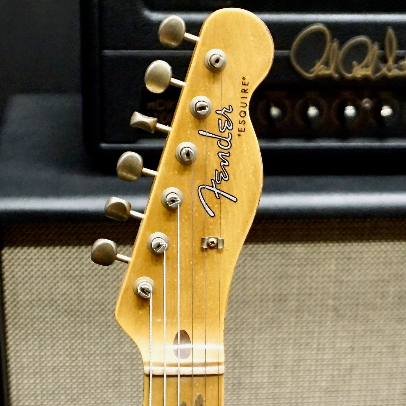 Fender Custom Shop Limited Edition Red Hot Esquire Relic 1-Piece Birds ...