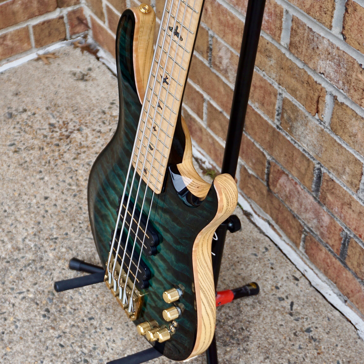 PRS Private Stock Gary Grainger 5 String Bass Teal Burst – Matt's Guitars