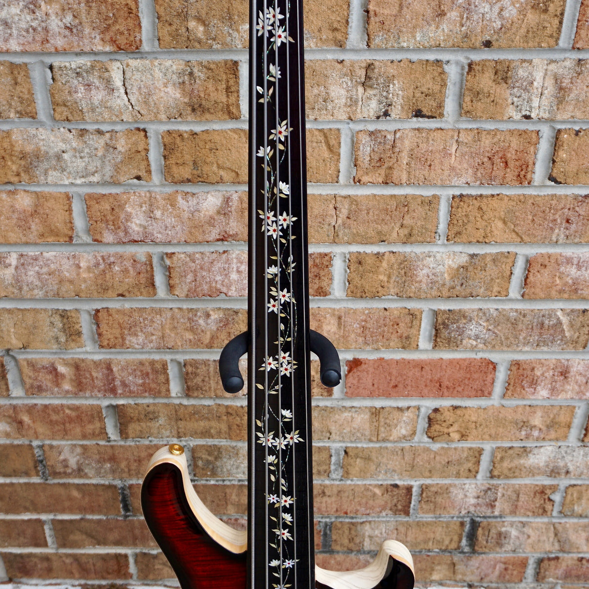 PRS NOS Private Stock Gary Grainger 5 String Fretless Bass Fire Red Sm ...