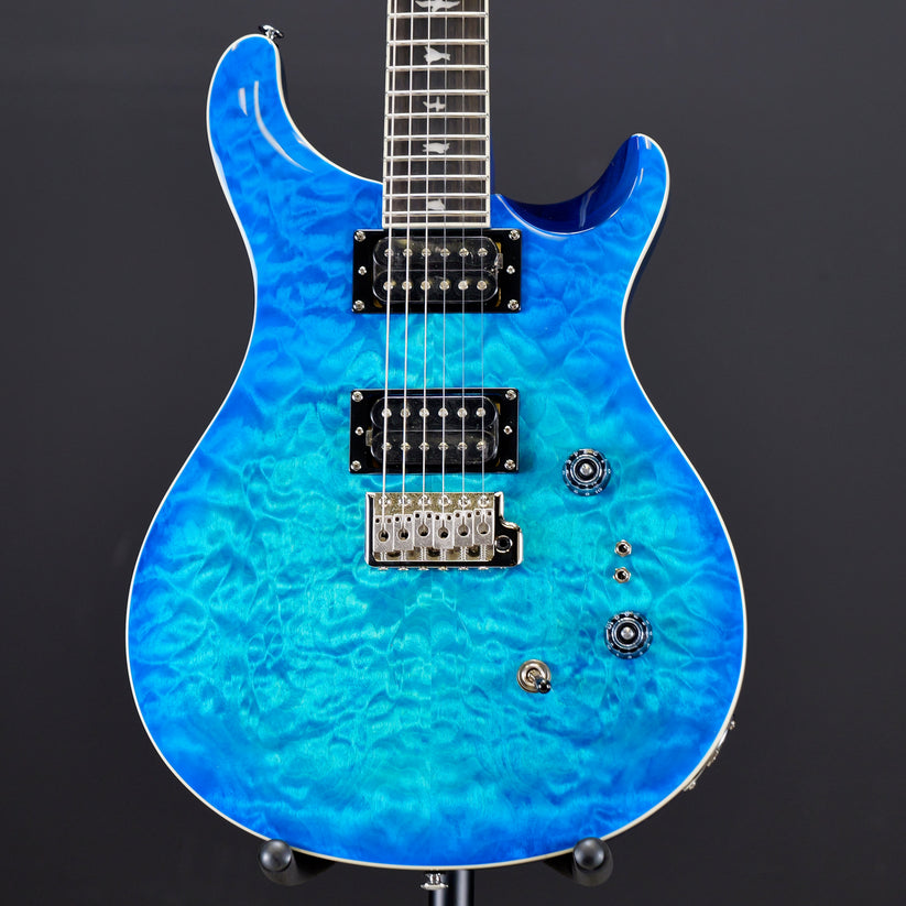 PRS SE Custom 24-08 Quilt Lake Blue – Matt's Guitars