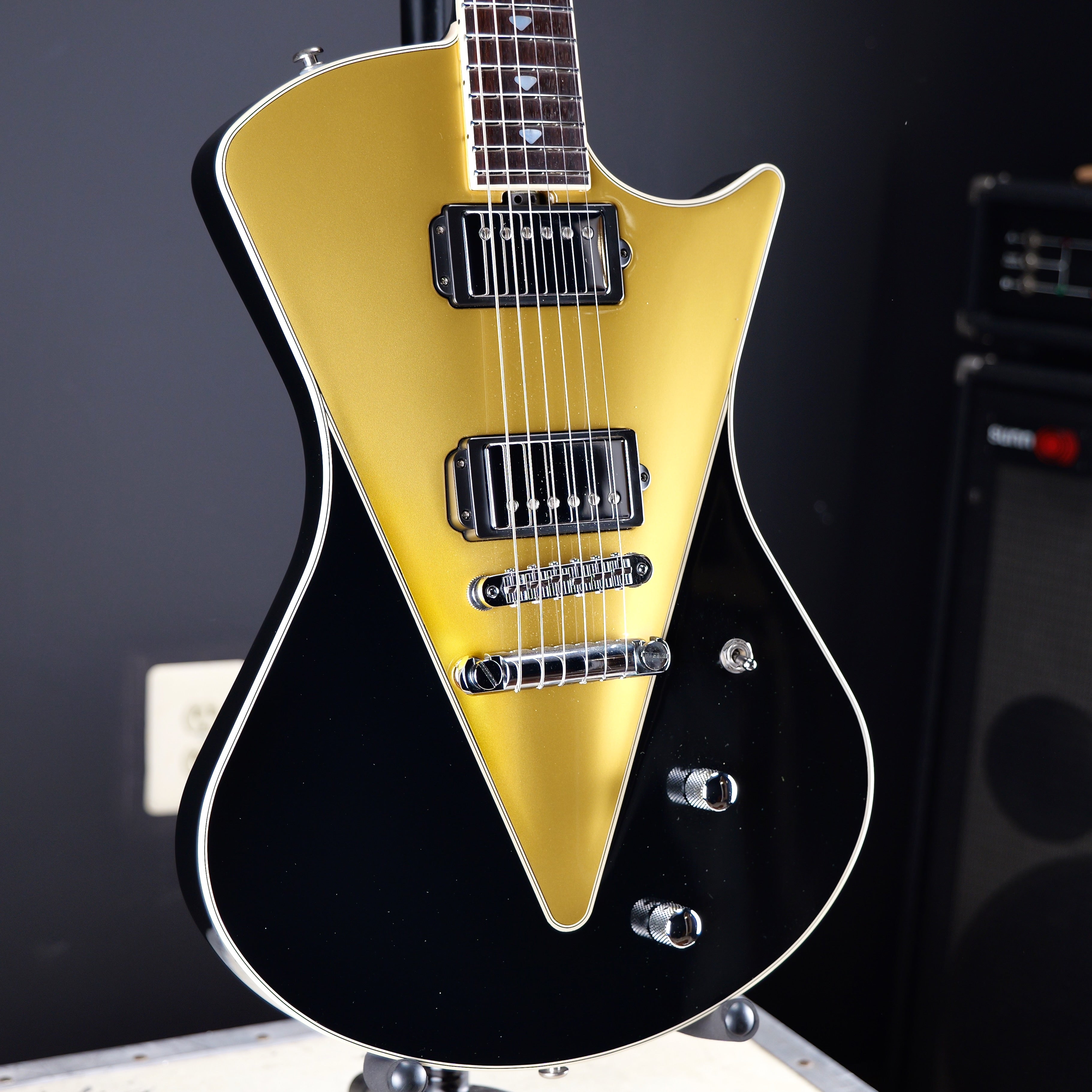 Ernie Ball Music Man Armada Black / Gold – Matt's Guitars